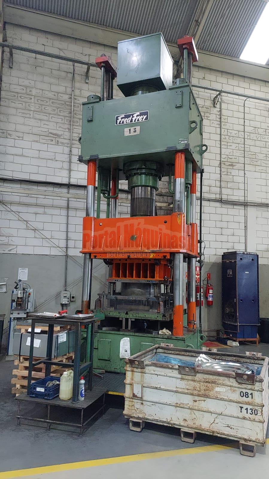 Prensa Hidráulica 300 toneladas Duplo Efeito Fred Frey – Portal Máquinas