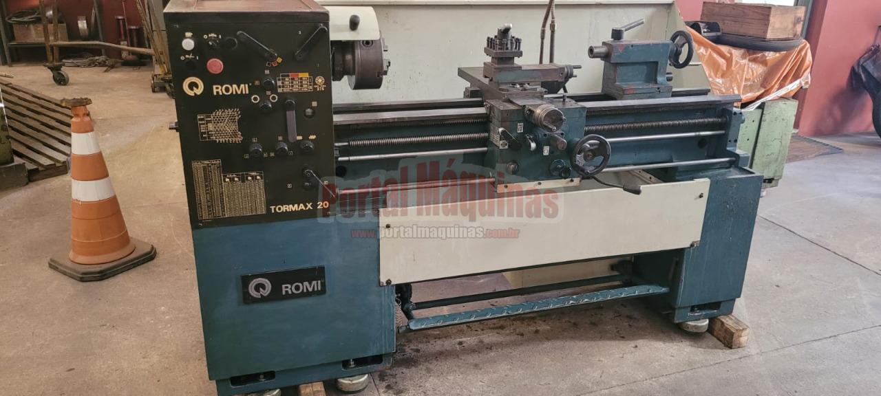 Torno Mecânico ROMI TORMAX 20 – 365 x 1000 mm entre pontas – Portal ...