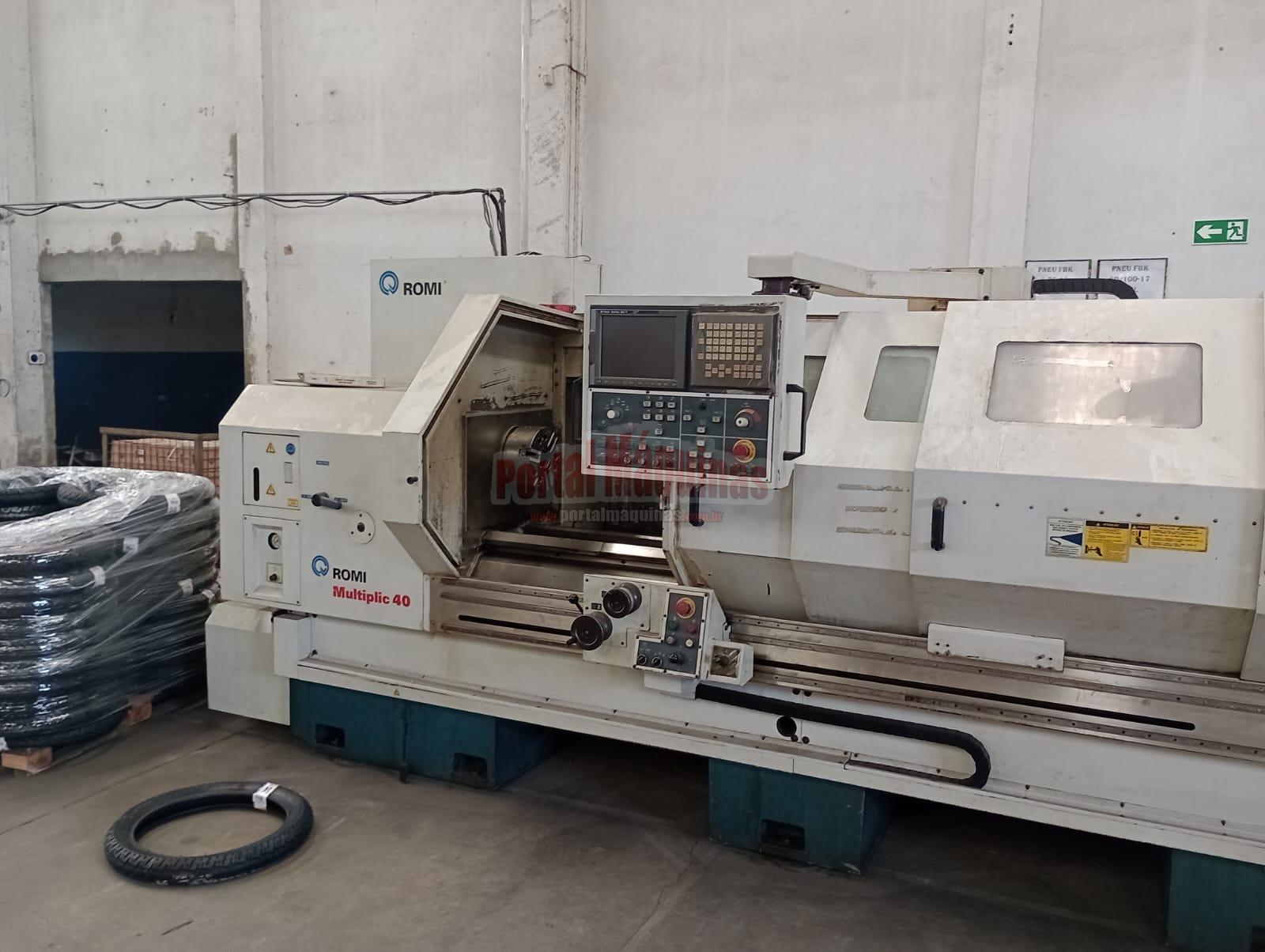 Torno CNC ROMI Multiplic 40 – 620 x 2000mm usado – Portal Máquinas