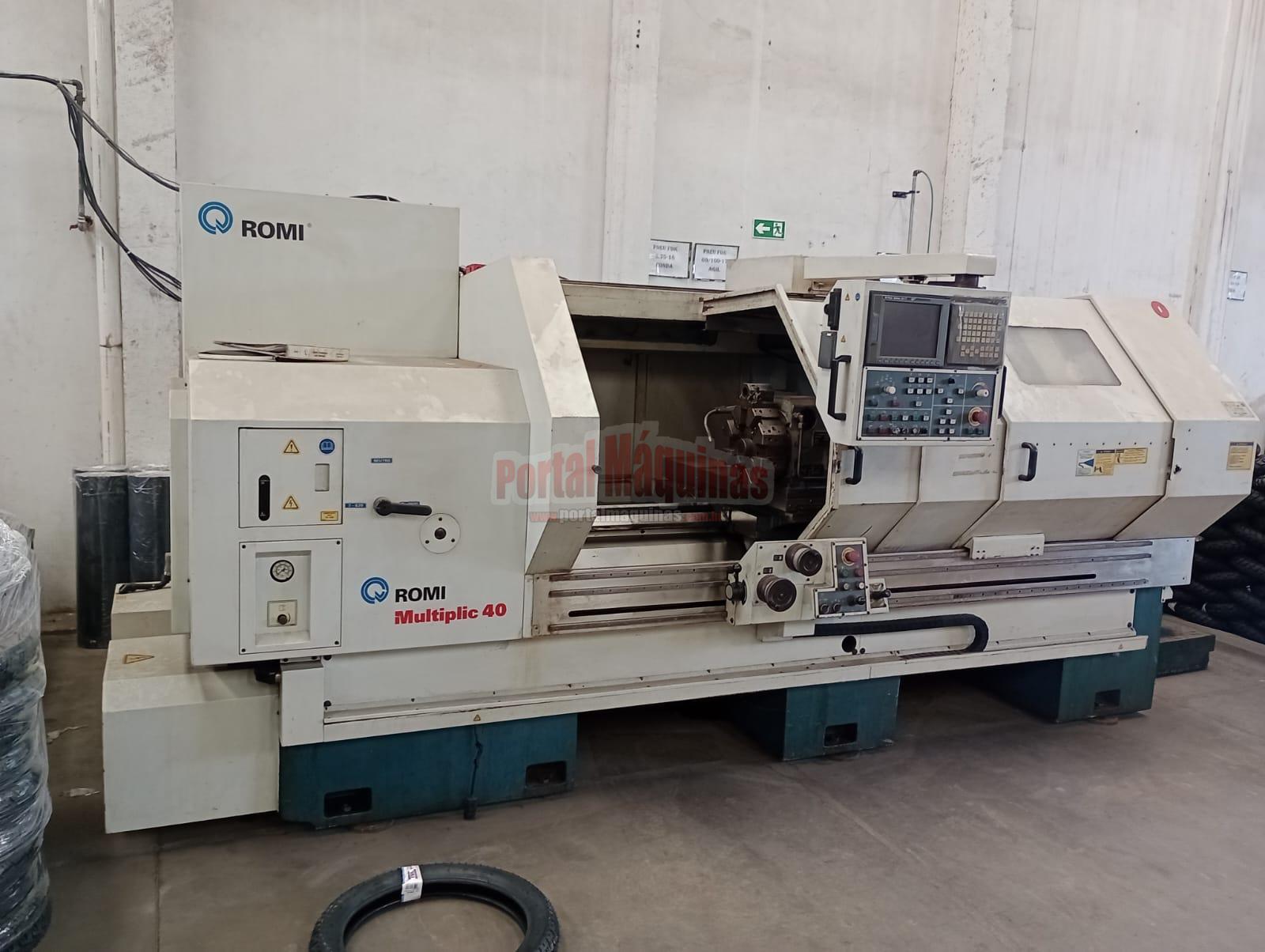 Torno CNC ROMI Multiplic 40 – 620 x 2000mm usado – Portal Máquinas