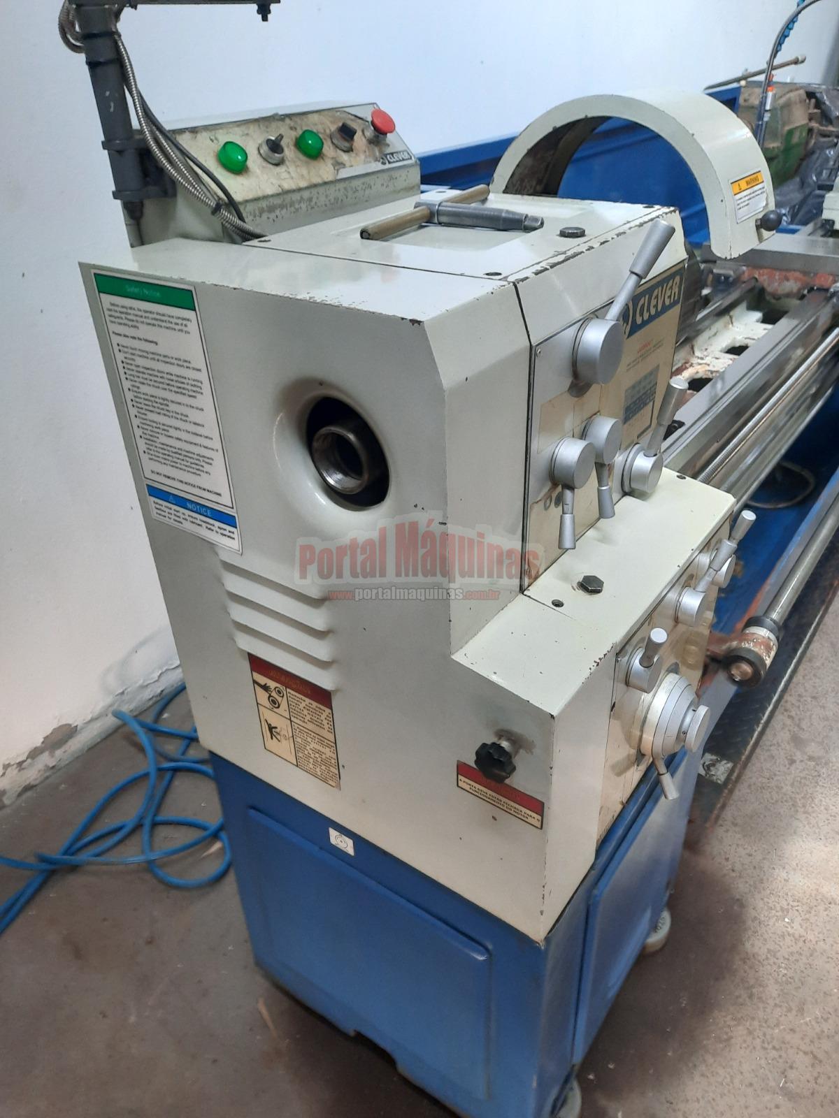 Torno Mecânico CLEVER L-1660 410 x 1500 mm entre pontas – Portal Máquinas