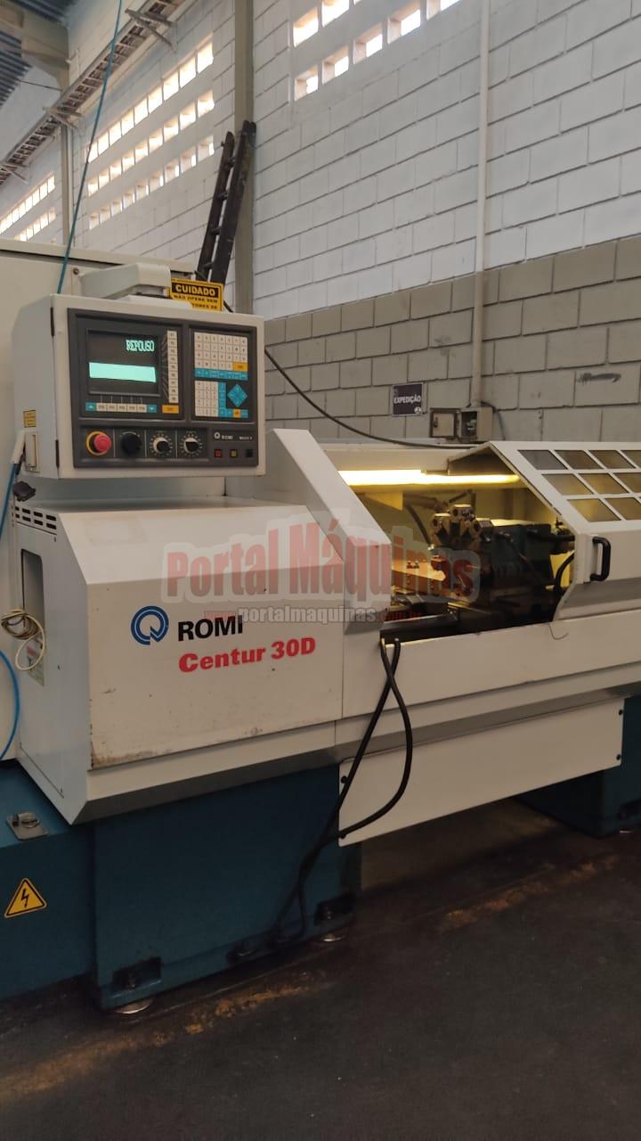 Torno CNC ROMI CENTUR 30D – Comando CNC Mach 9 – Portal Máquinas